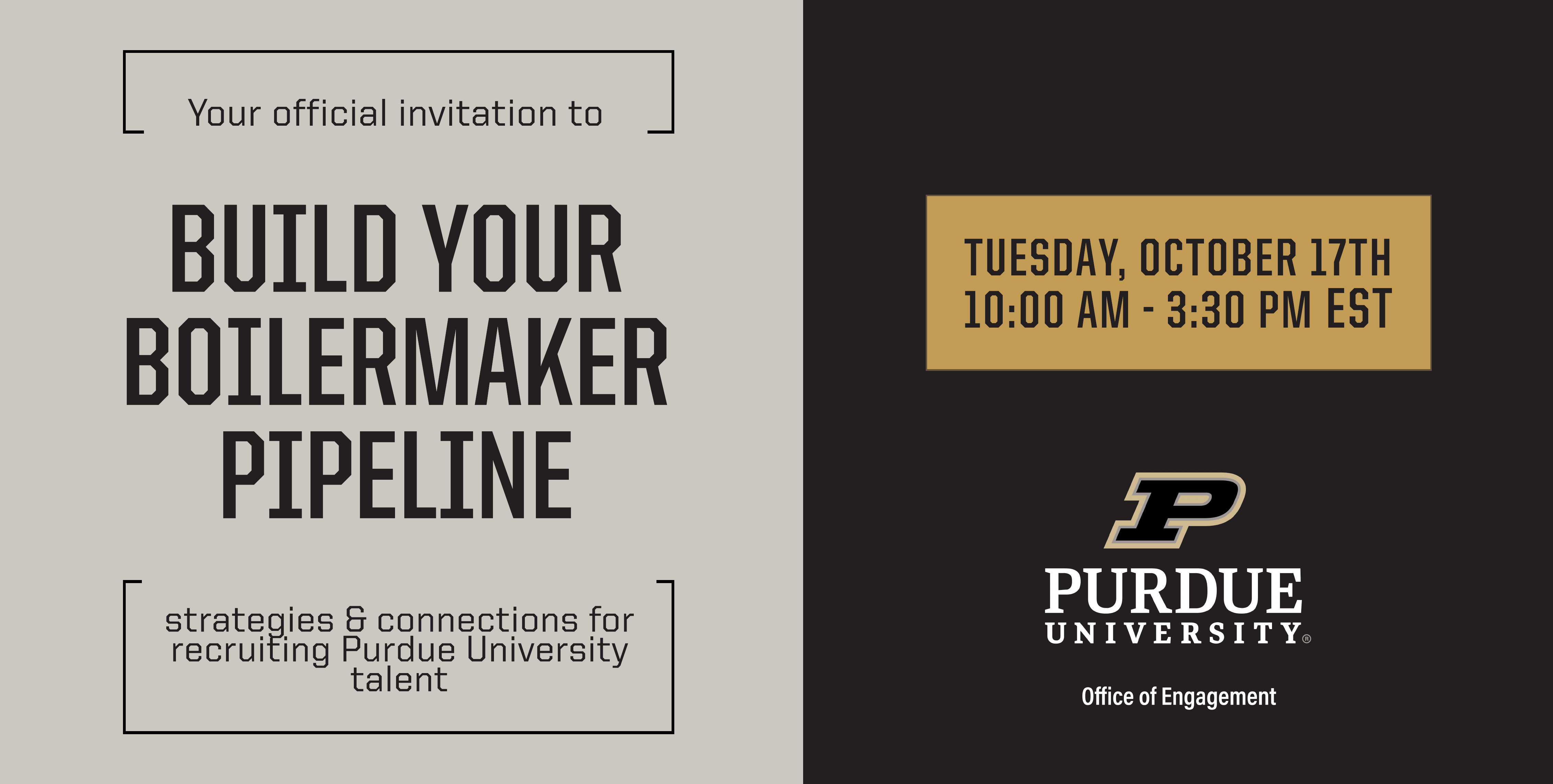 Build Your Boilermaker Pipeline Tuesday, Oct. 17 at Purdue University ...